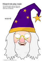 Witch and wizard role-play masks (SB8944) - SparkleBox