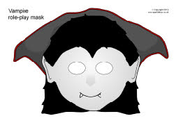 Vampire role-play masks (SB8955) - SparkleBox