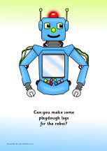 Robots playdough mats (SB8958) - SparkleBox