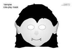 Vampire role-play masks (SB8955) - SparkleBox