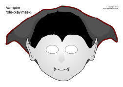 Vampire role-play masks (SB8955) - SparkleBox