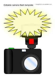 Editable camera flash templates (SB8995) - SparkleBox