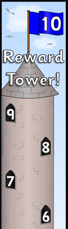 Tower reward chart (SB8992) - SparkleBox