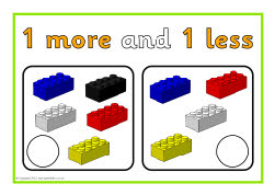 1 more and 1 less comparison posters (SB8982) - SparkleBox