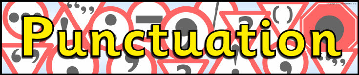 Punctuation Marks (road signs) display banners (SB9014) - SparkleBox