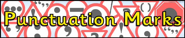 Punctuation Marks (road signs) display banners (SB9014) - SparkleBox