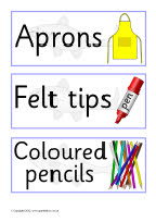 Minnow-themed classroom signs and labels pack (SB9006) - SparkleBox