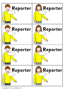 Group work role badges/stickers (SB9031) - SparkleBox