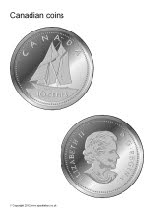 Canadian coins set (SB9033) - SparkleBox