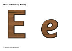 Wood effect display lettering (SB9036) - SparkleBox