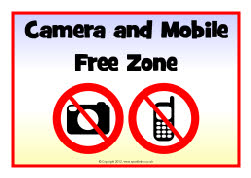 Camera/Mobile Free Zone signs (SB9029) - SparkleBox