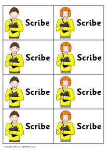 Group work role badges/stickers (SB9031) - SparkleBox