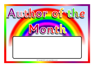 Author of the... editable posters (SB9028) - SparkleBox