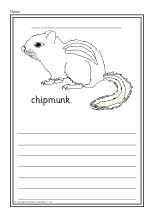 North American animals colour and write worksheets (SB9073) - SparkleBox