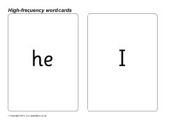 High-frequency word flash cards - large (SB9088) - SparkleBox
