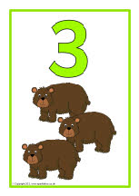 Bear number posters 1-20 (SB9091) - SparkleBox