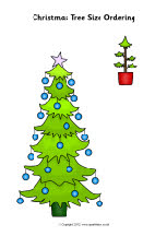 Christmas tree size ordering (SB9077) - SparkleBox