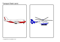 Transport picture flash cards (SB9083) - SparkleBox