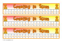 Safari animal counting in 6s number tracks (SB9131) - SparkleBox