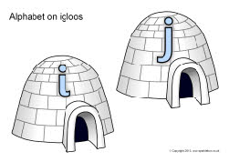 Alphabet on igloos (SB9161) - SparkleBox