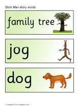 Stick Man story word cards (SB9159) - SparkleBox