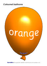 Colours on party balloons (SB1001) - SparkleBox