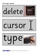 ICT topic word cards (SB160) - SparkleBox