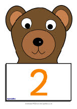 Numbers 0-20 on bears (SB179) - SparkleBox