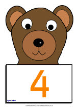 Numbers 0-20 on bears (SB179) - SparkleBox