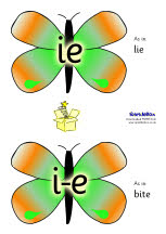 Spelling patterns butterflies (SB185) - SparkleBox