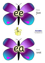 Spelling patterns butterflies (SB185) - SparkleBox