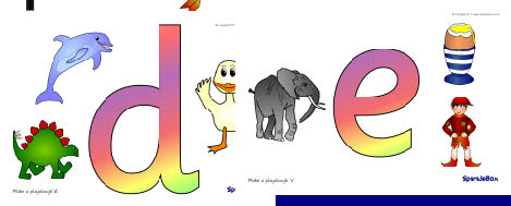 Alphabet playdough mats (SB214) - SparkleBox