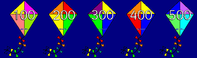 Number kites 100's to 1000 (SB239) - SparkleBox