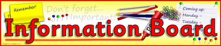 Information Board display banner (SB271) - SparkleBox