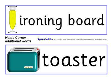 Home Corner role-play additions (SB301) - SparkleBox