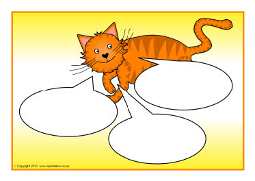 Cat-themed editable target display posters (SB306) - SparkleBox