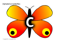 Alphabet on butterflies (SB324) - SparkleBox