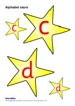 Alphabet on stars (SB341) - SparkleBox