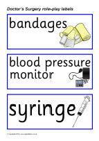 Doctors Surgery role-play pack (SB368) - SparkleBox
