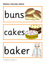 Bakery role-play pack (SB396) - SparkleBox