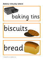 Bakery role-play pack (SB396) - SparkleBox