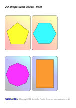 2D shape cards (SB443) - SparkleBox