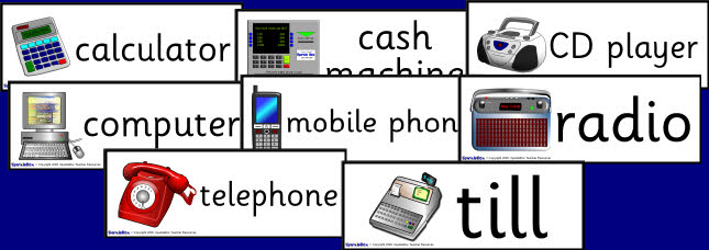 ICT labels for role-play (SB456) - SparkleBox