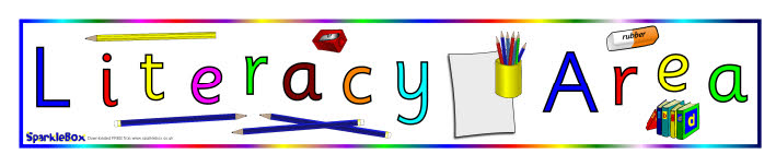 Literacy Area banner (SB492) - SparkleBox
