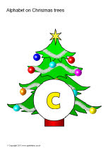 Alphabet on Christmas trees (SB508)