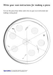 Write-your-own pizza instructions sheets (SB506) - SparkleBox
