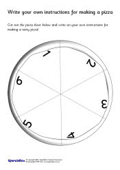 Write-your-own pizza instructions sheets (SB506) - SparkleBox