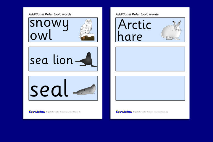 SparkleBox | Additional Polar topic words (sb524) | Preview