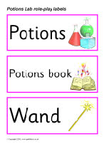 Science/potions lab role-play pack (SB550) - SparkleBox