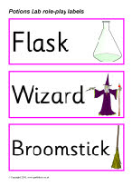 Science/potions lab role-play pack (SB550) - SparkleBox